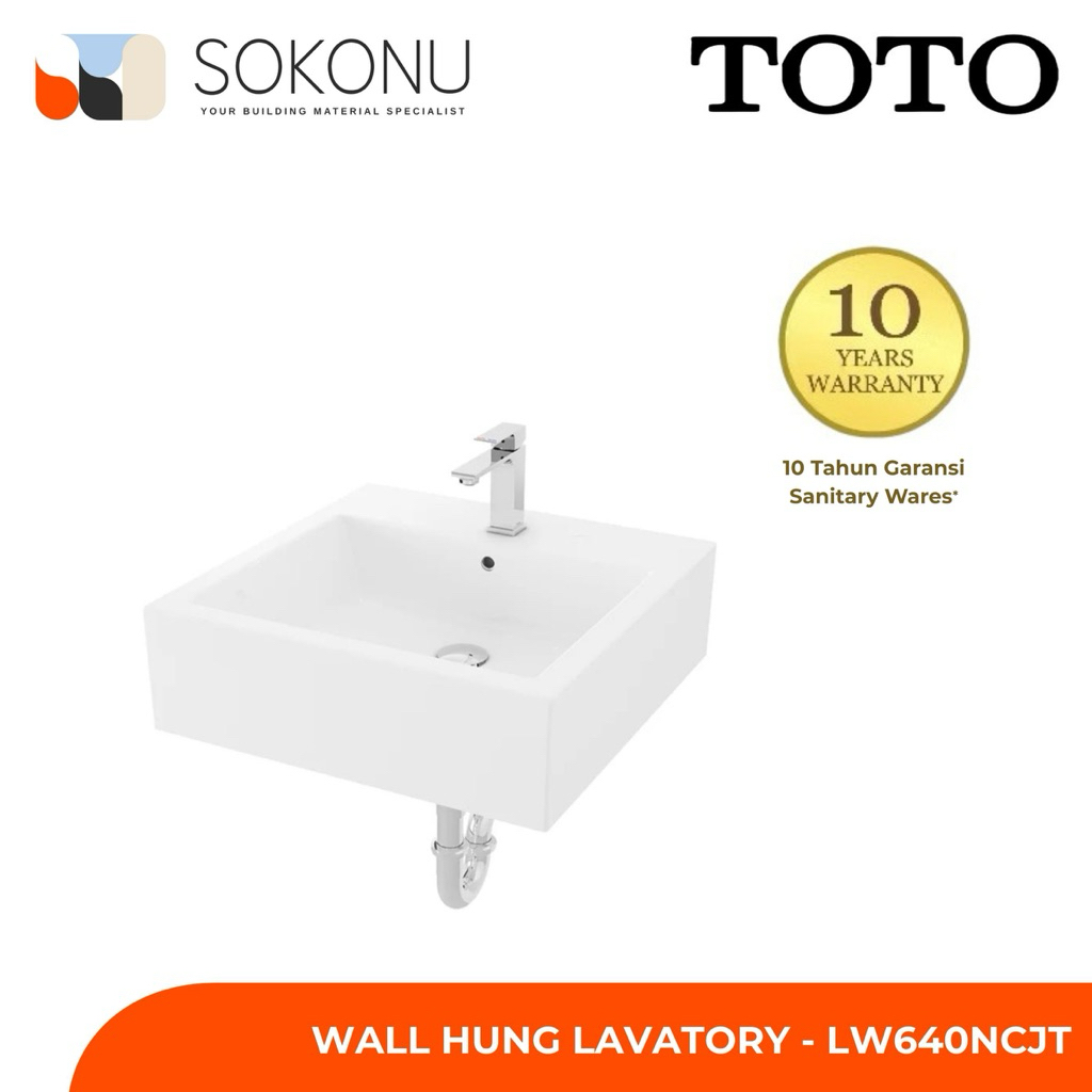 Jual TOTO Wall Hung Lavatory - LW 640 NCJT | Shopee Indonesia