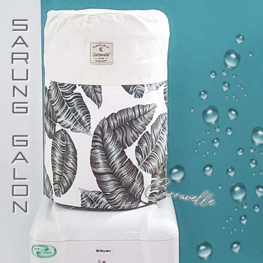 Jual Penutup Galon Dispenser Cover Sarung Galon Kanvas motif Bisa ...
