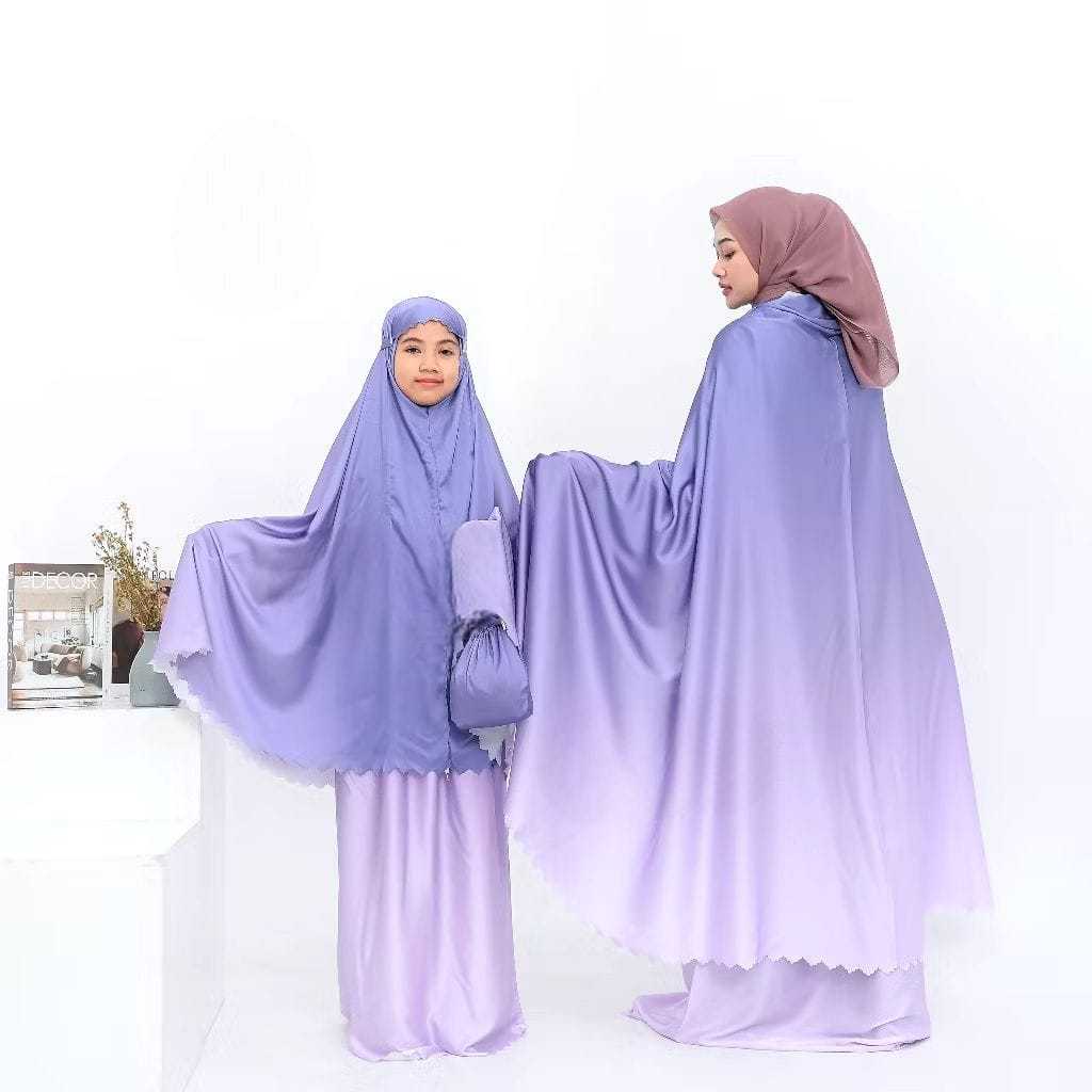 Jual Mukena Traveling Terbaru Mini Pouc 2in1 Laser Cut Motif Gradasi ...