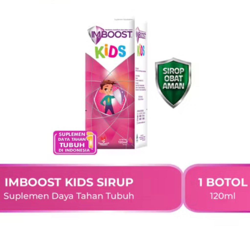 Jual Imboost Kids Sirup Suplemen Daya Tahan Tubuh/Mencegah Flu&Batuk ...