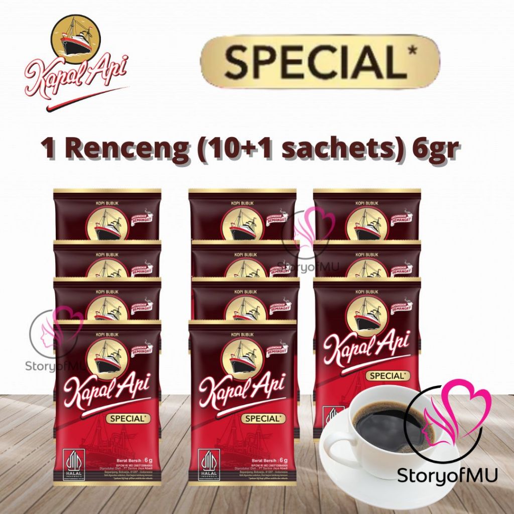 Jual ️ StoryofMU ️ [RENCENG] KOPI KAPAL API Special 6gr Isi 11 Sachet ...