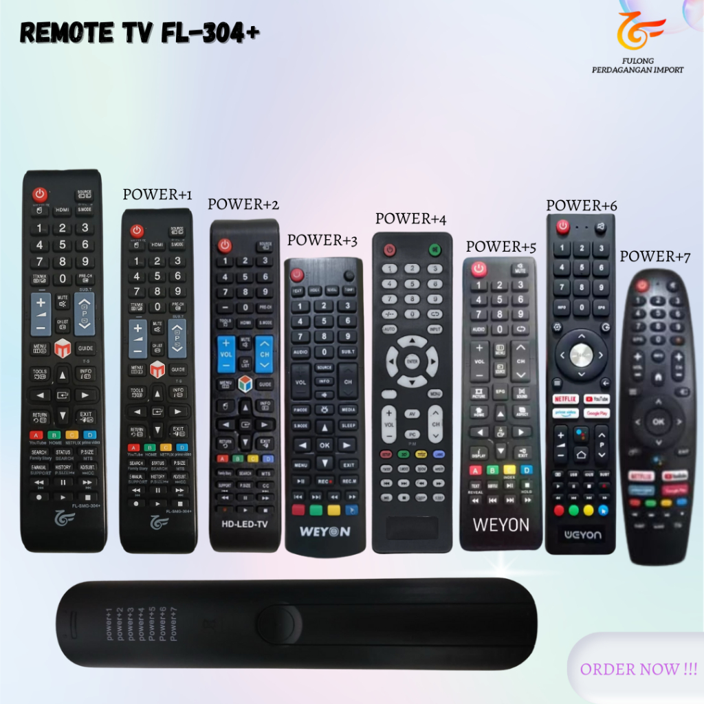 Jual REMOTE UNIVERSAL 304+ Remote Pengganti unutk TV SAMSUNG WEYON ...