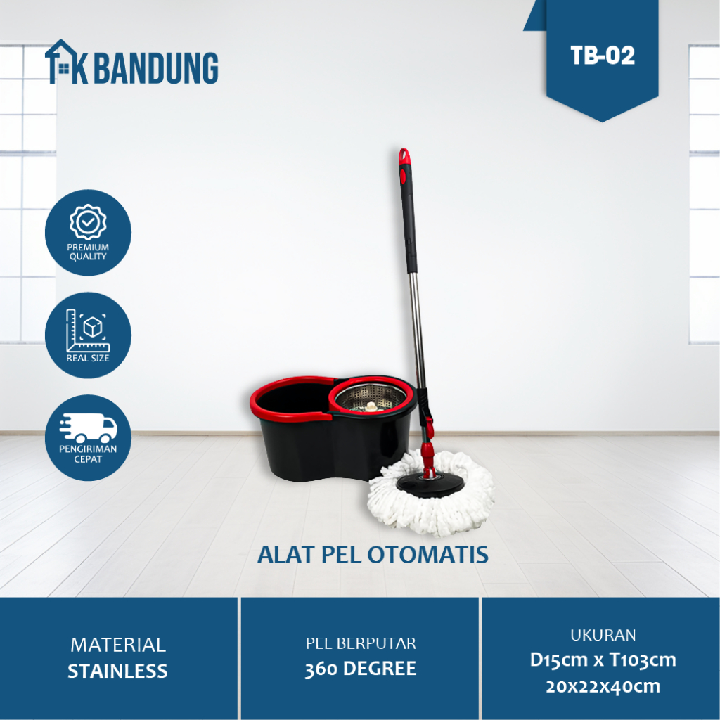 Jual Alat Pel Lantai Spin Mop Pel-Pelan Supermop Ultra Mop Alat ...