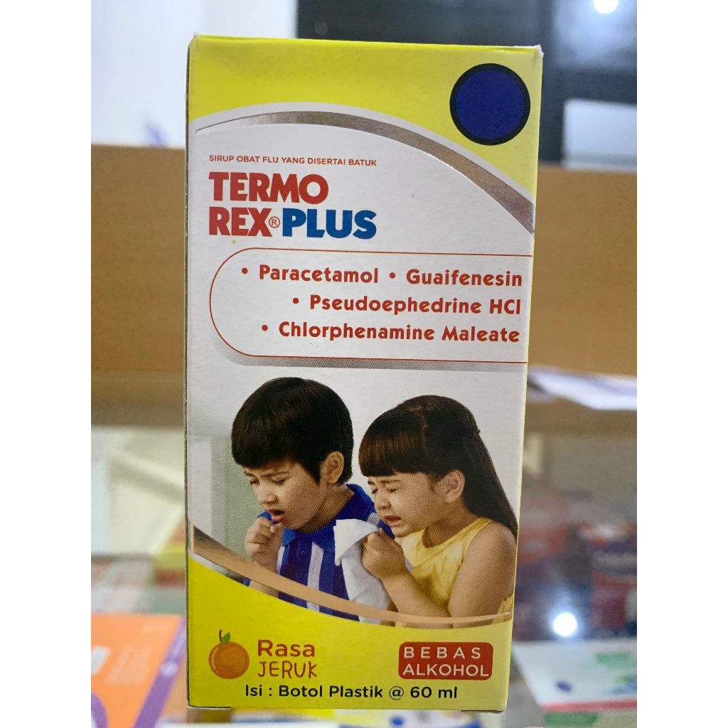Jual Termorex Plus Sirup 60 mL/Obat Flu disertai Batuk Anak (Rasa Jeruk ...