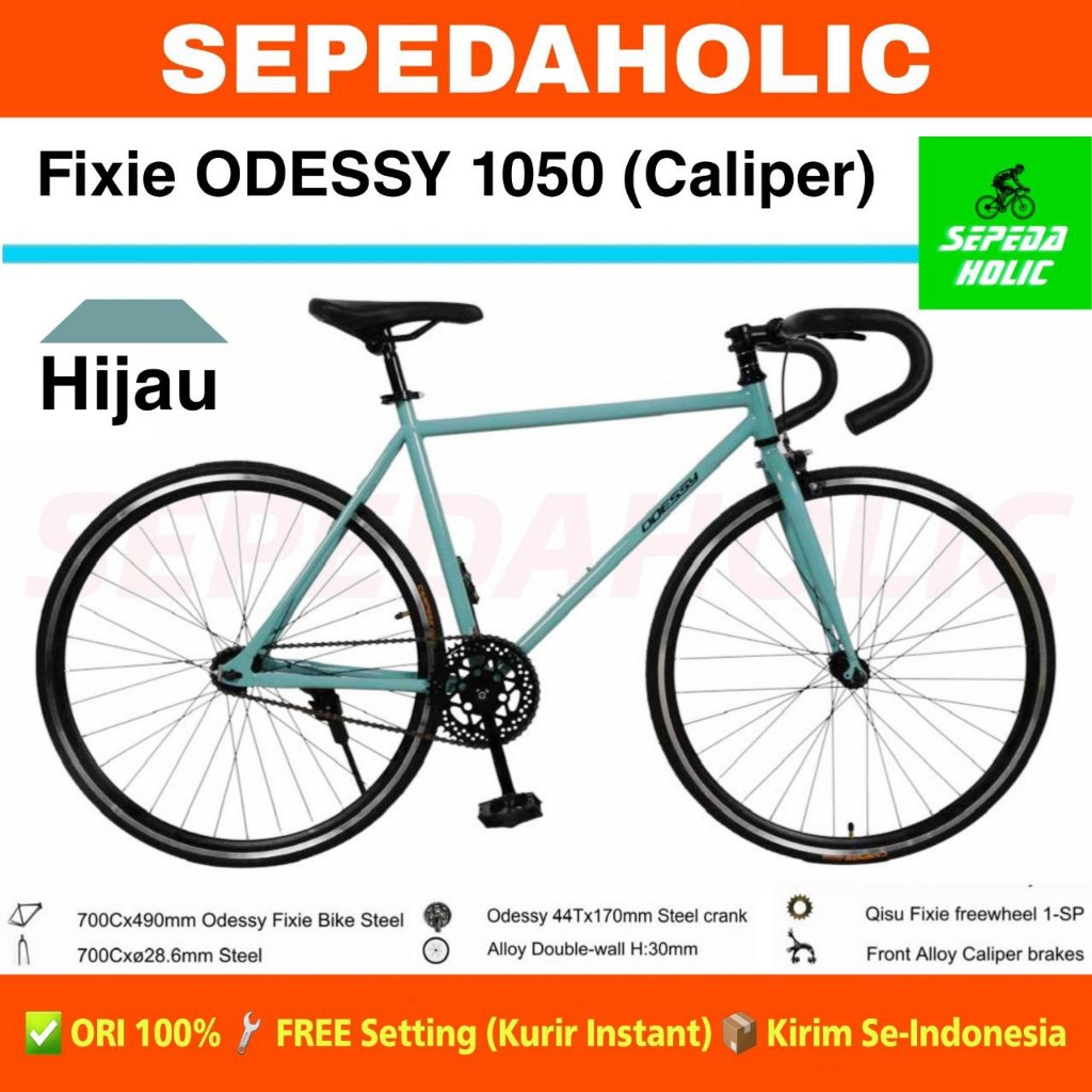 Jual Sepeda Fixie ODESSY 1050 Rem Caliper 700C Dropbar | Shopee Indonesia