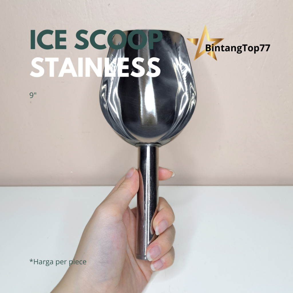 Jual Sekop Es Batu No.9 dan No.10 / Sekop Es Stainless / Skop Es Batu ...