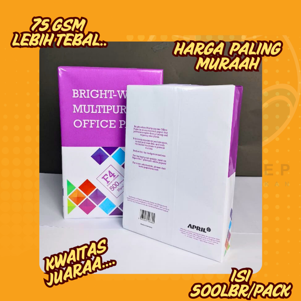 Jual Kertas HVS 75 gsm A4 F4 BMO ,tebal,halus,tahan lama | Shopee Indonesia