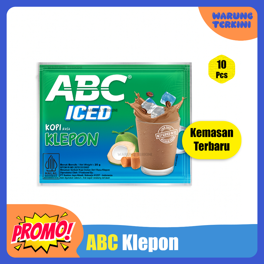 Jual Kopi ABC Rasa Klepon 1 Renceng (10 Sachet) 25gram | ABC ICED ...