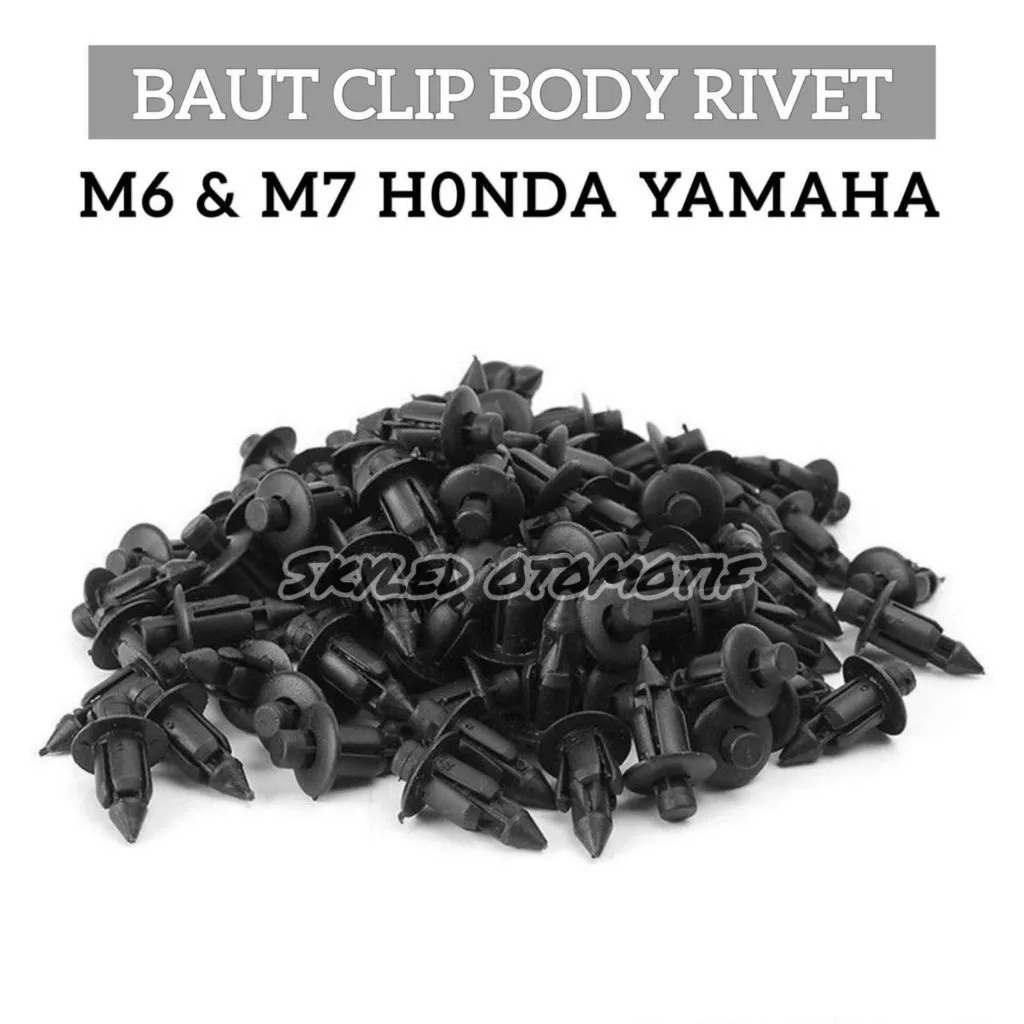 Jual 1 PCS Baut Klip Body Rivet Motor M6 & M7 IMPORT Tumpul & Lancip ...