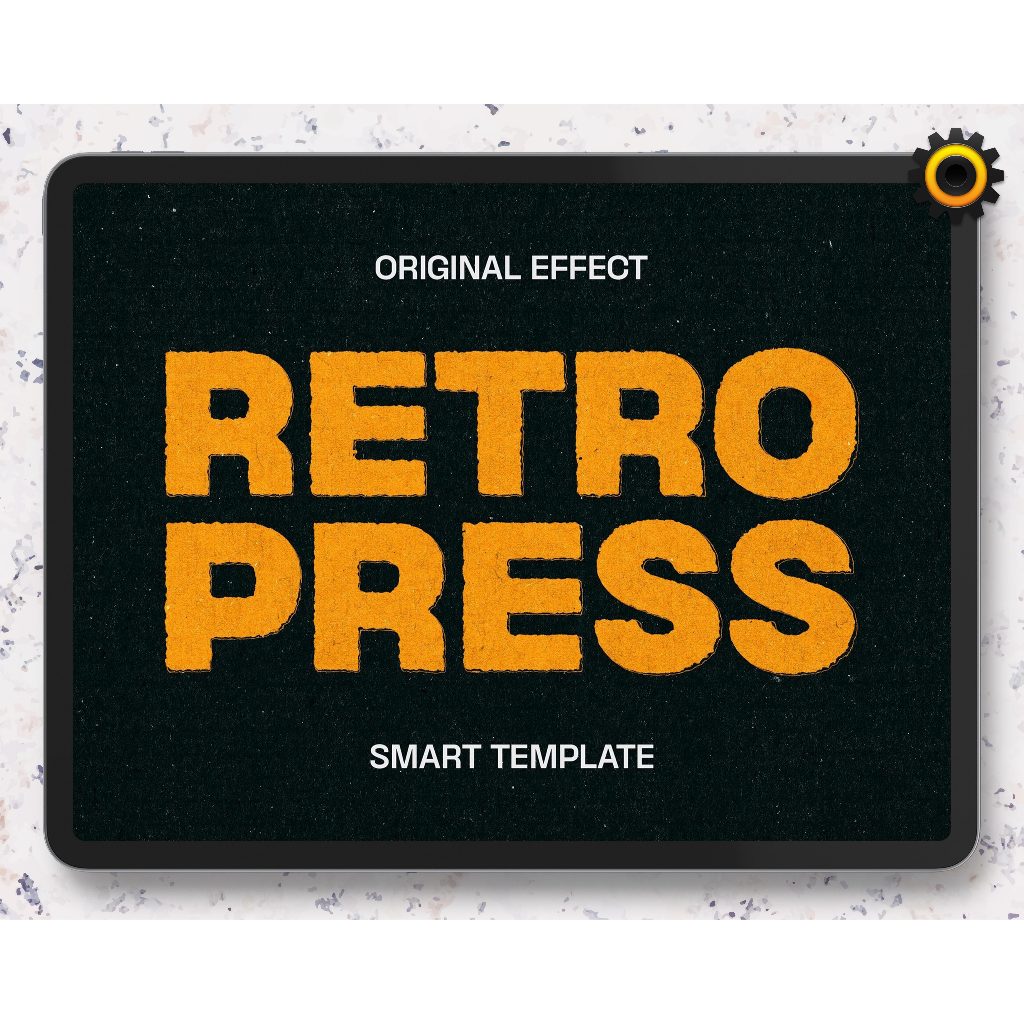 Jual Photoshop Template - Letterpress Design Effect | Shopee Indonesia