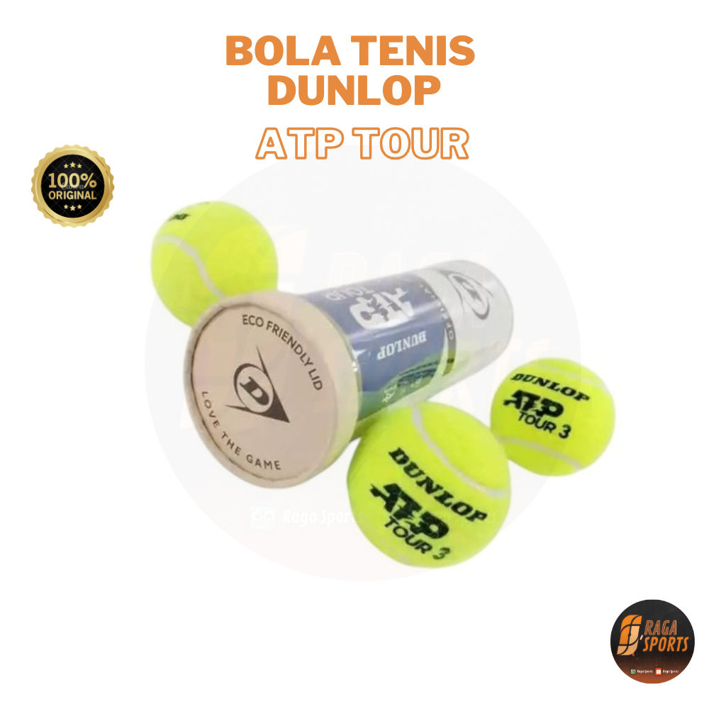 Jual RAGA SPORTS Bola Tennis Dunlop ATP Tour All Court Tenis Ball isi 3 ...