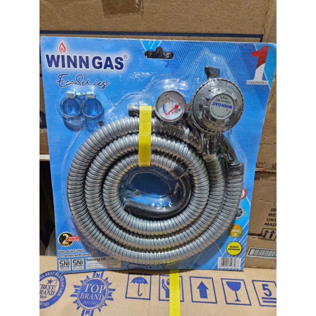 Jual Selang Gas + Regulator / Winn Gas Regulator Dan Selang Kompor ...