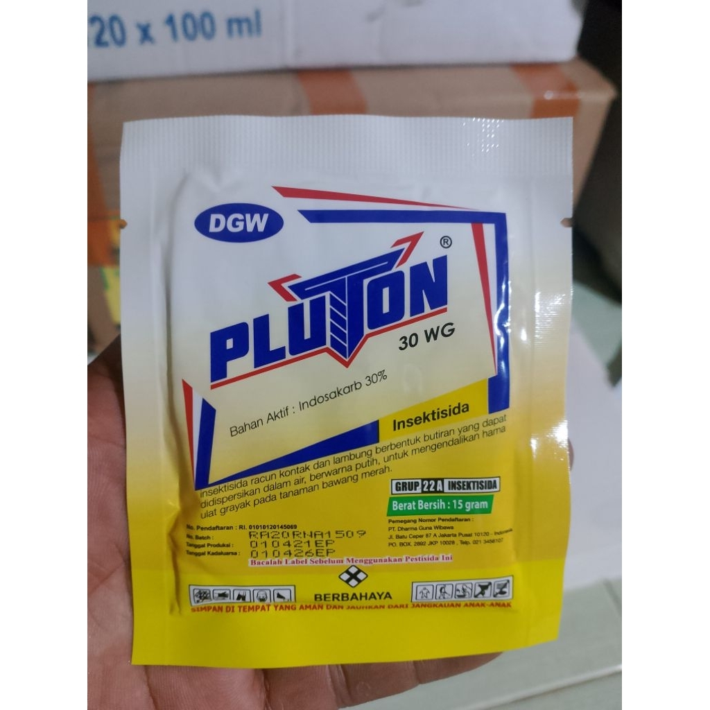 Jual Insektisida Pluton 30WG Kemasan 15gr (Ampuh mengendalikan Ulat ...