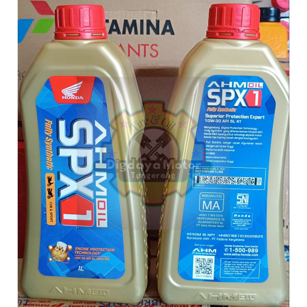 Jual Oli Motor SPX1 AHM Cbr Vixion Ninja Tiger Revo Supra 1liter 1 ...