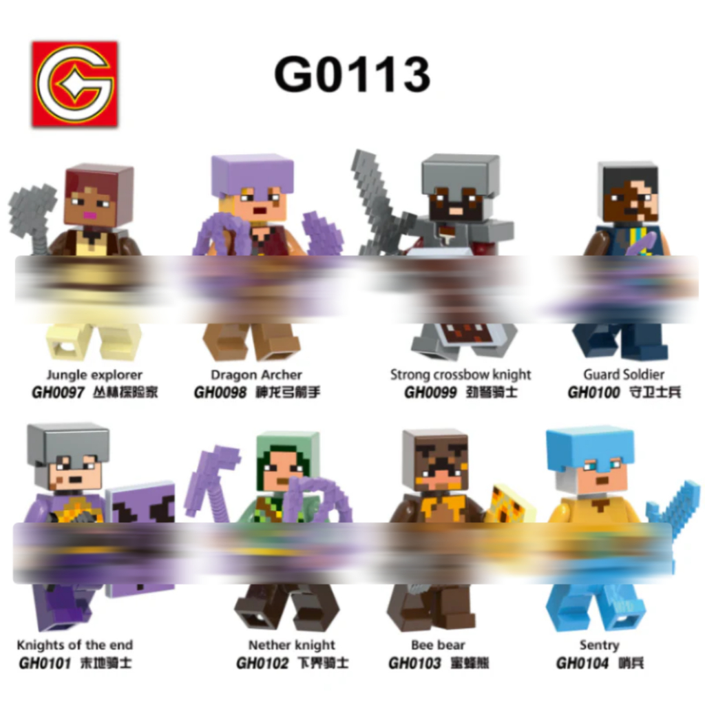 Jual G0113 Minecraft Jungle Explorer Dragon Archer Strong Crossbow ...