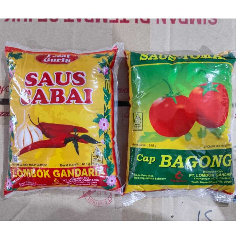 Jual Saos Sambal Lombok Gandaria 615 Ml / Saos Tomat Cap Bagong 615 ml ...