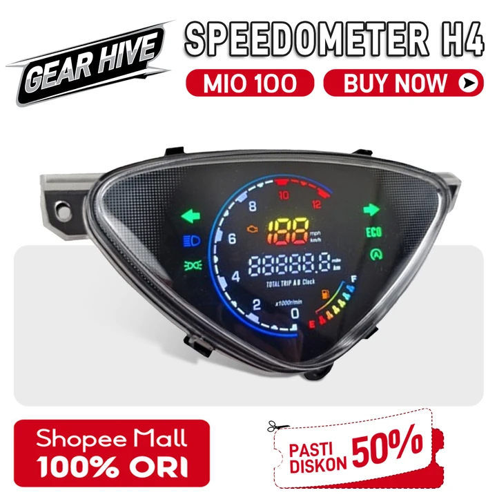 Jual Gear Hive Speedometer Kilometer Assy Digital / Speedometer H4 ...