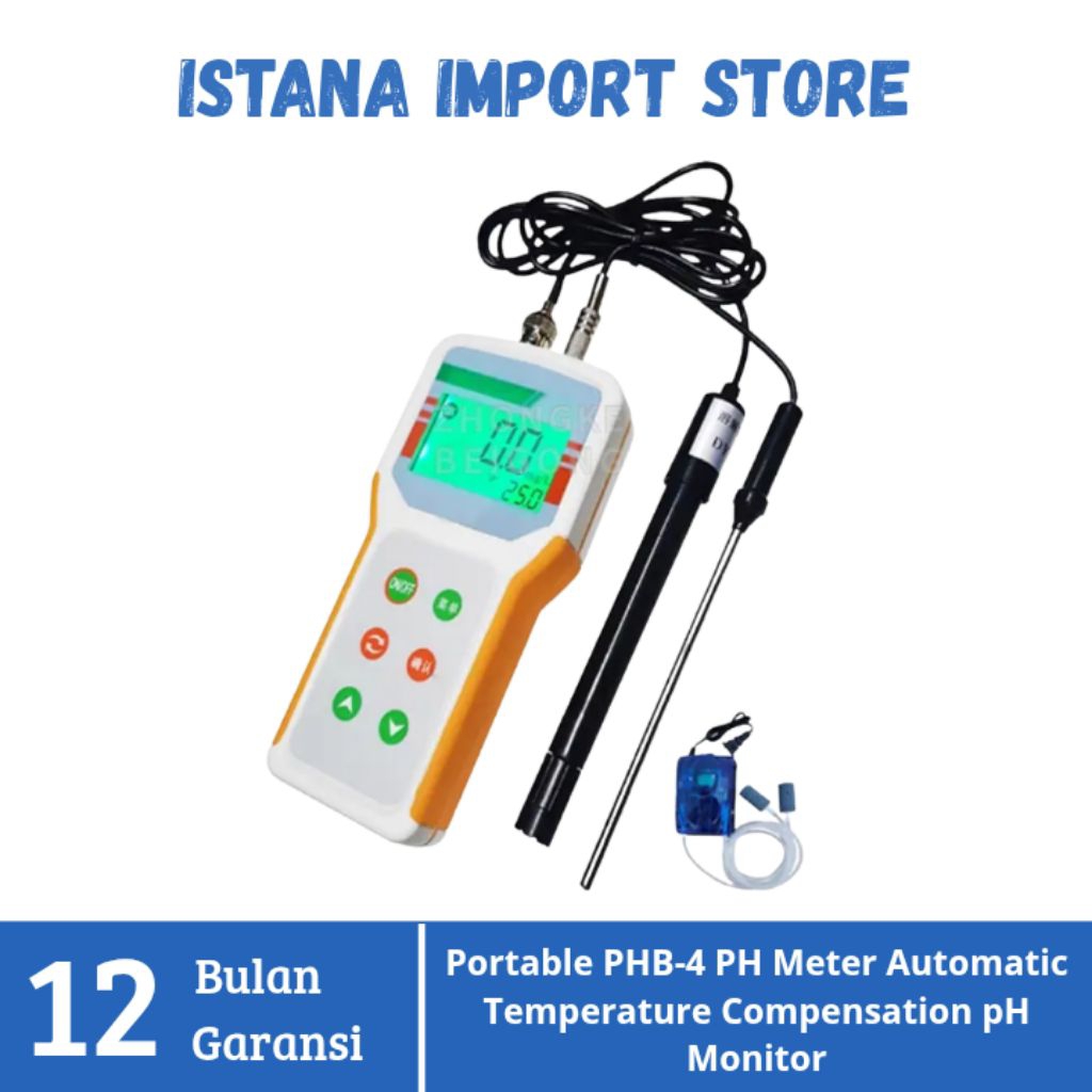 Jual Portable PHB-4 PH Meter Automatic Temperature Compensation pH Monitor | Shopee Indonesia