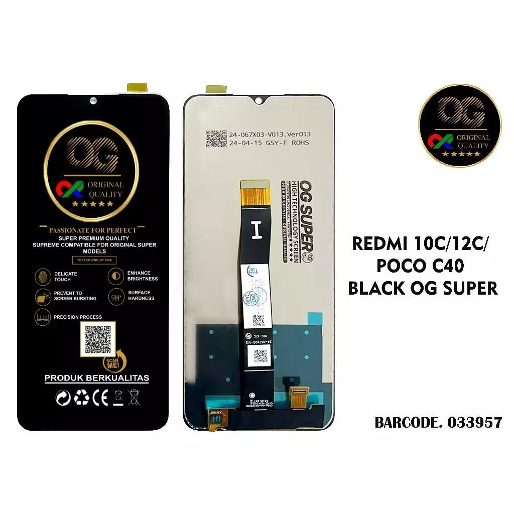 Jual LCD REDMI 10C/POCO C40/12C/POCO C55 Ori MacPLUS Backlight Score ...