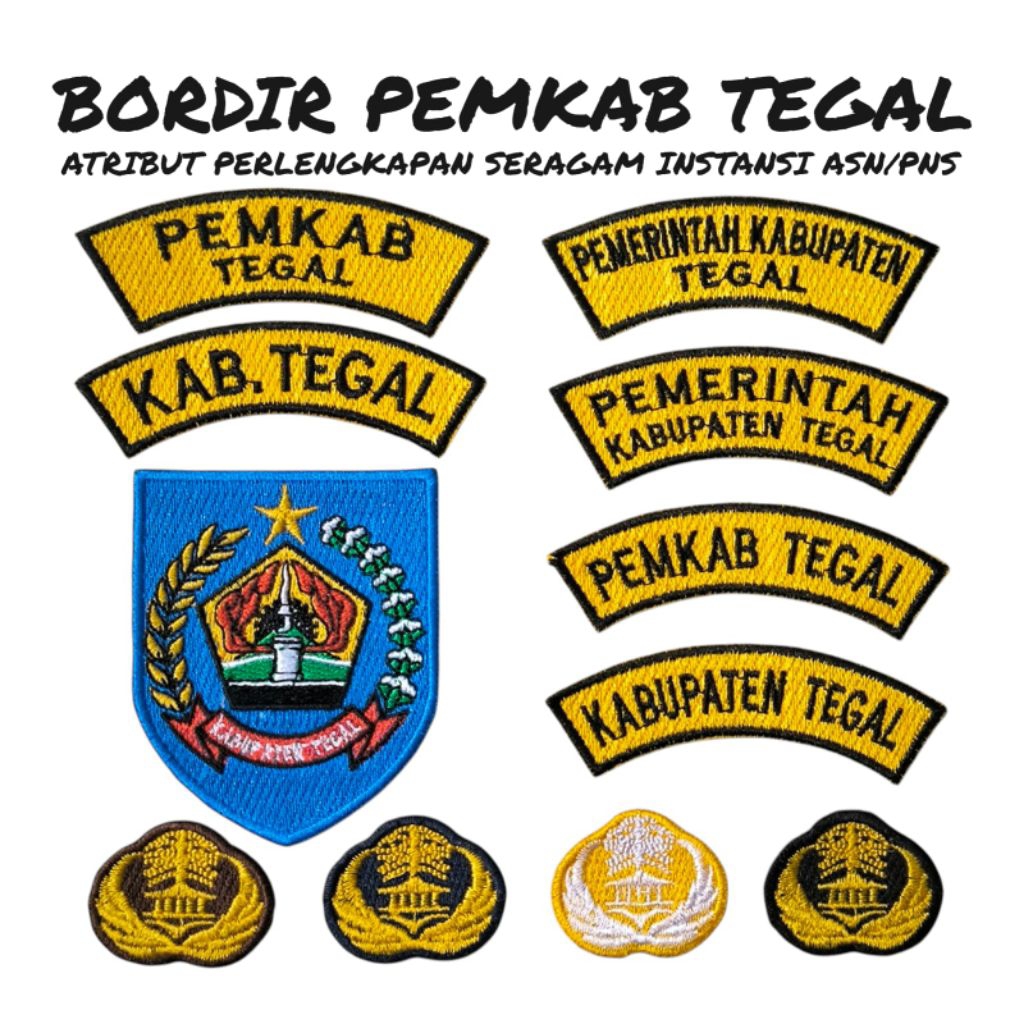 Jual BORDIR ATRIBUT PERLENGKAPAN INSTANSI ASN PNS KORPRI KEMENDAGRI ...