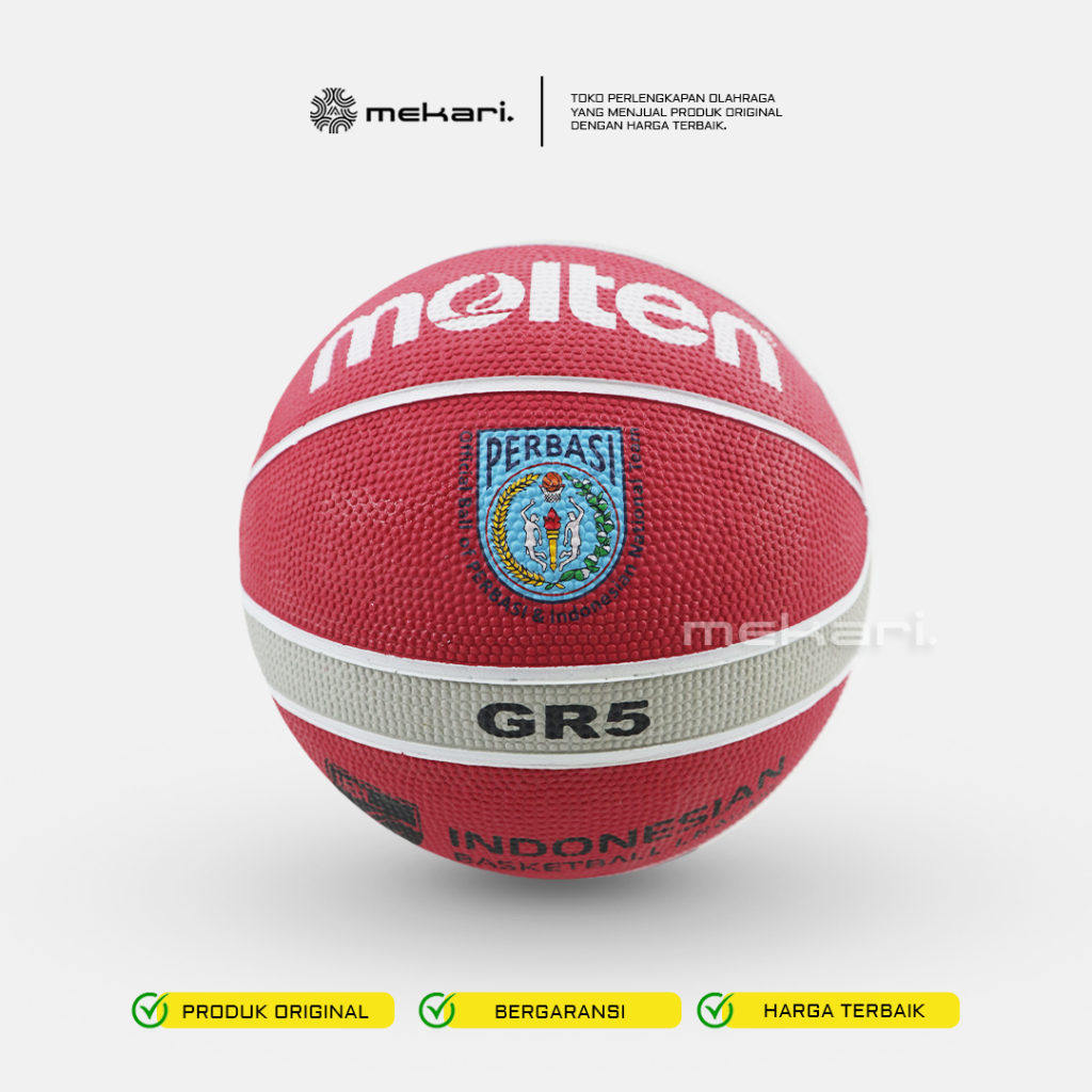 Jual Bola Basket Molten GR5 Red Size 5 ( Outdoor ) Original | Shopee ...