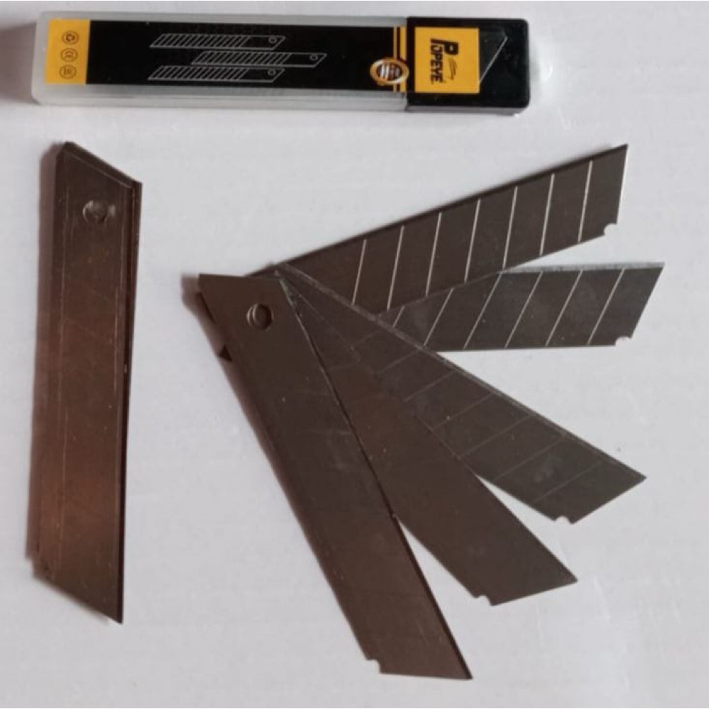 Jual REFILL CUTTER BESAR 10PCS MATA CUTTER L150 ISI MATA PISAU CUTTER ...