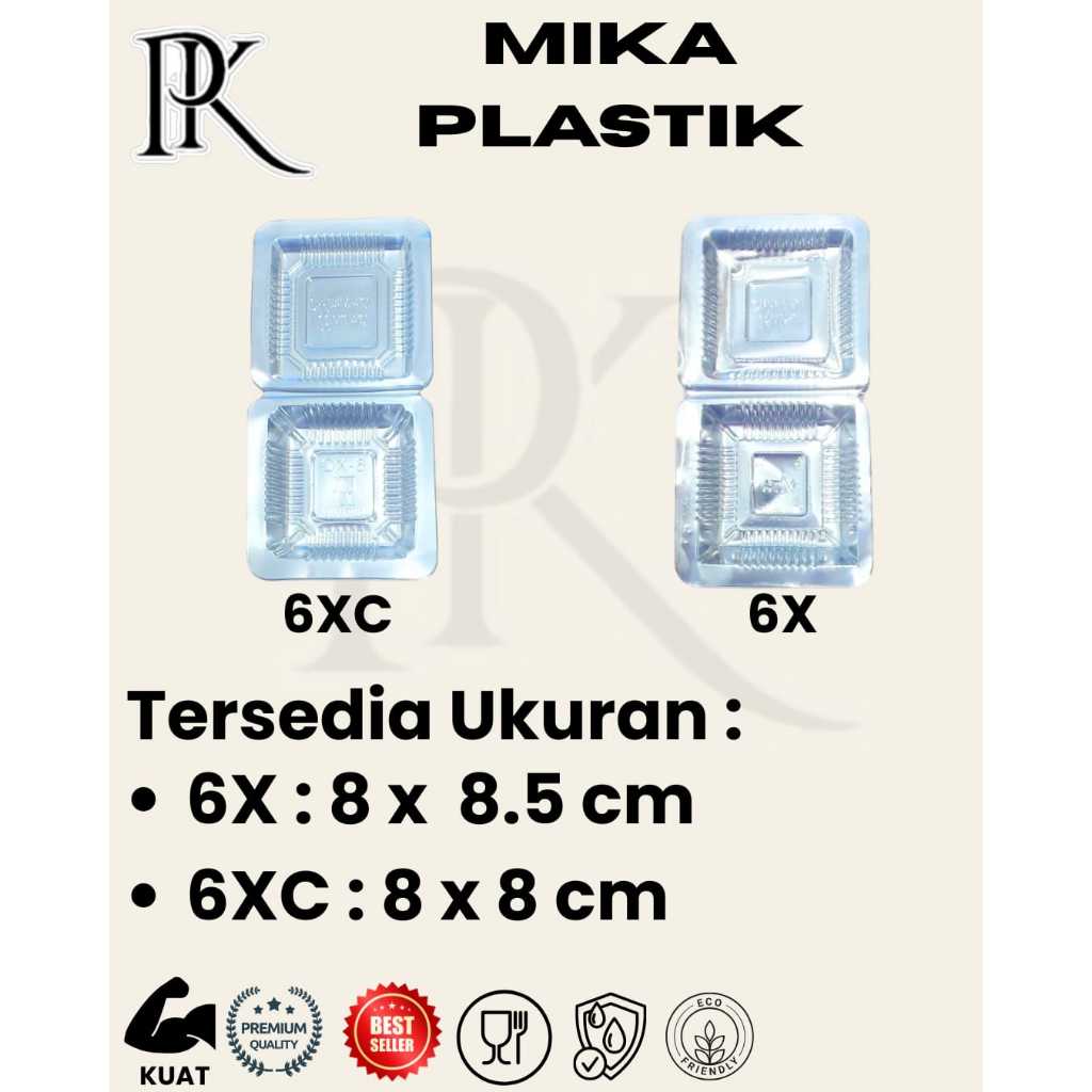Jual Mika Plastik Bening Wadah Box Makanan Jajanan Kue Bolu Klepon ...