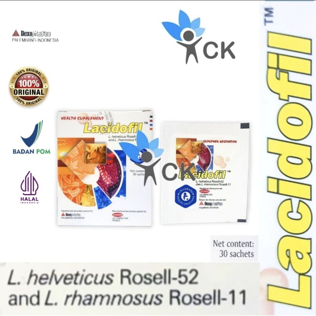 Jual LACIDOFIL SACHET BOX ISI 30 probiotik untuk daya tahan tubuh ...