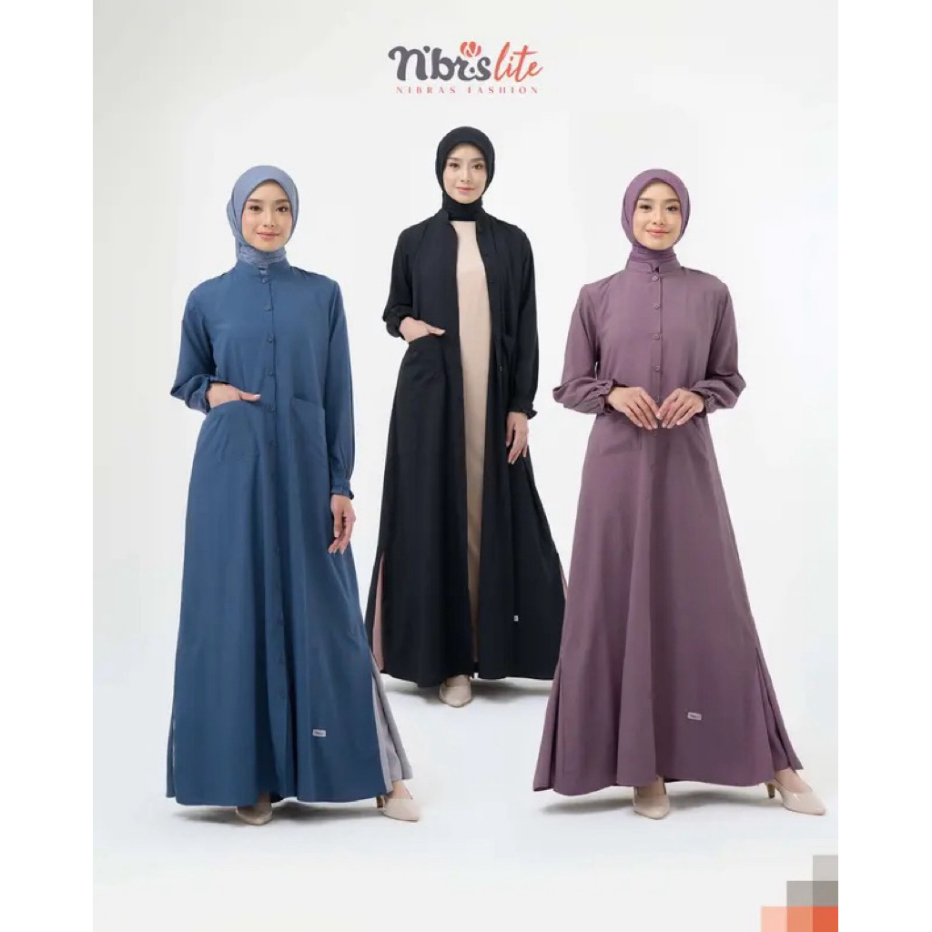 Jual GAMIS LITE 024 BAHAN MOSHI SQUARE GAMIS TERBARU NIBRAS 2025 ...