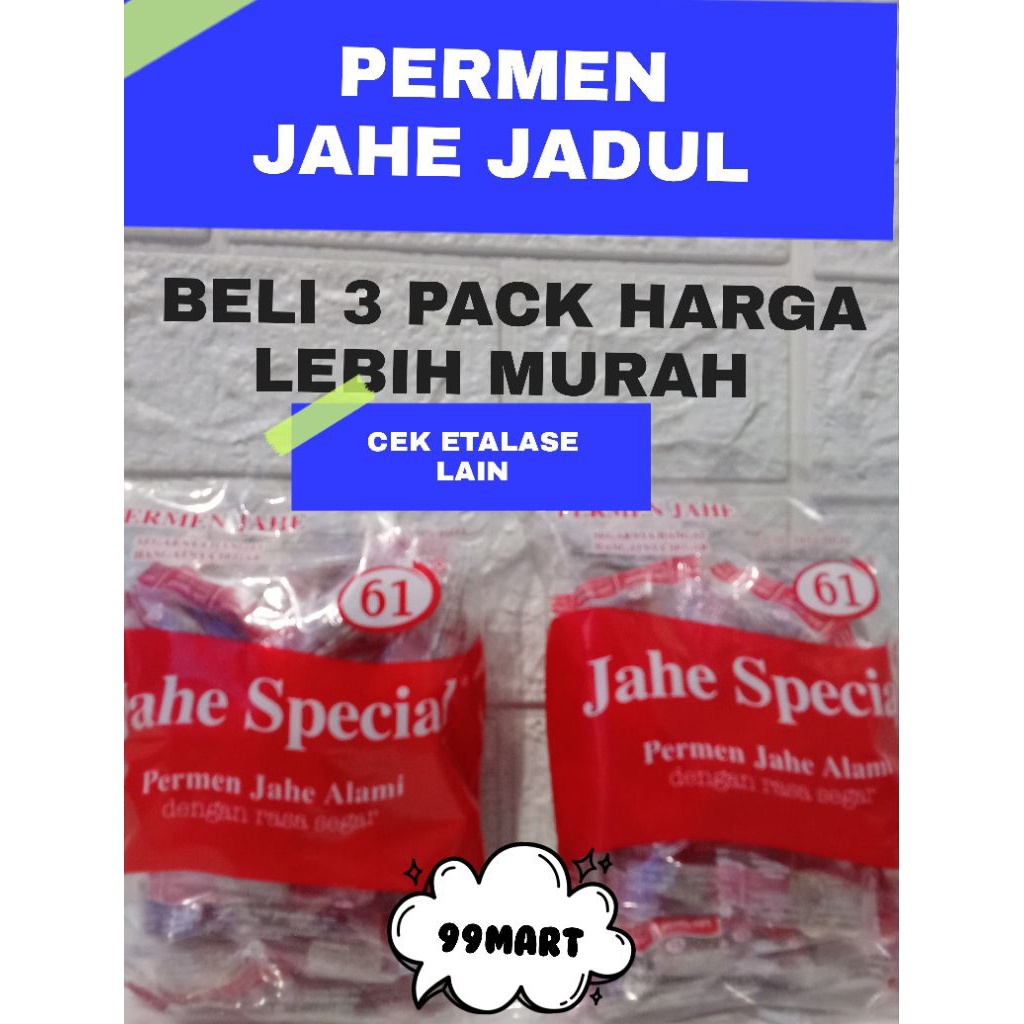 Jual PERMEN JAHE JADUL SPESIAL 61 KHAS CIREBON / PERMEN JAHE VIRAL ...