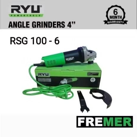 Jual RYU Mesin Gerinda Tangan 4" Mesin Selep Angle Grinder RSG100-3 RSG ...