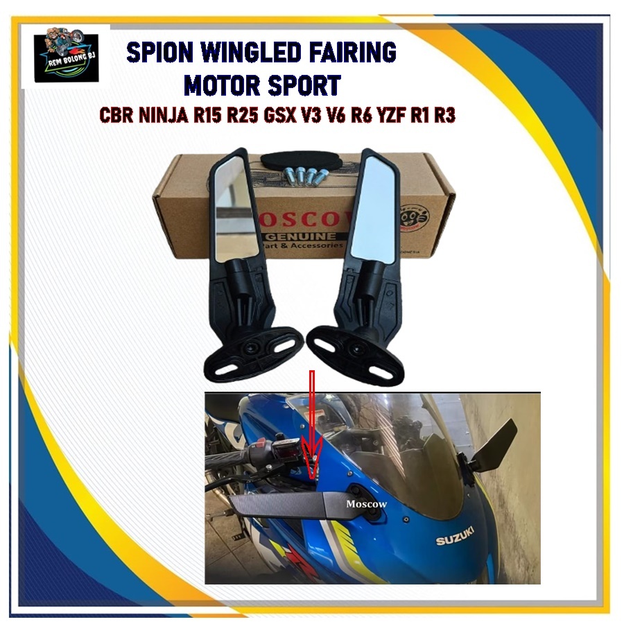 Jual SPION WINGLET STEALTH MOTOR SPORT MOGE F22 R ZX25R NINJA 250FI ...