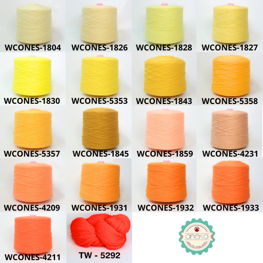Jual KATALOG - Benang Rajut Wool Aneka Cones / Wol / Siet Yarn ...