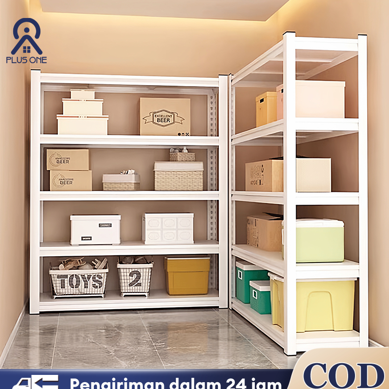 Jual [100% BESI Menahan berat 1000KG] Rak Besi Siku 120*40*200CM Rak ...