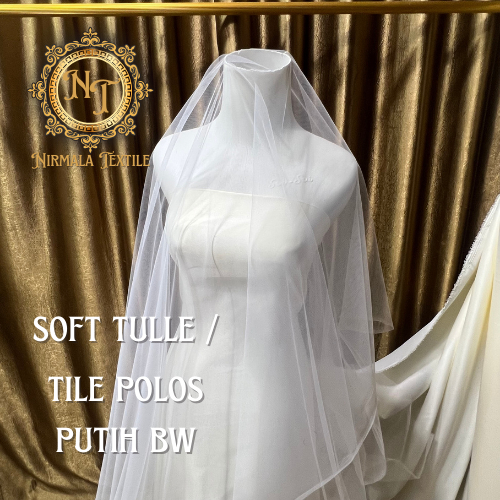Jual KAIN TILE POLOS KAIN SOFT TULLE POLOS PREMIUM TILE POLOS PREMIUM ...