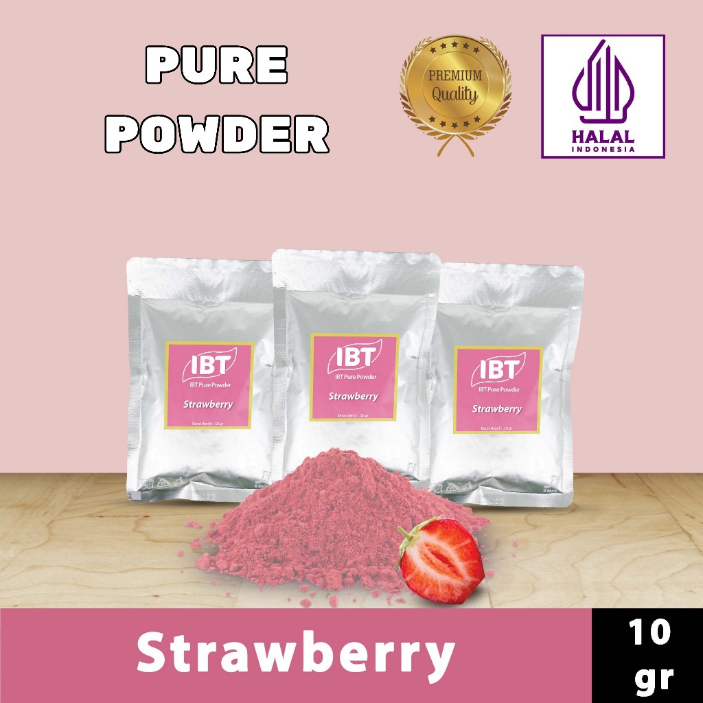 Jual Pure Strawberry Powder Impor Taiwan Bubuk Essence Stroberi Murni ...