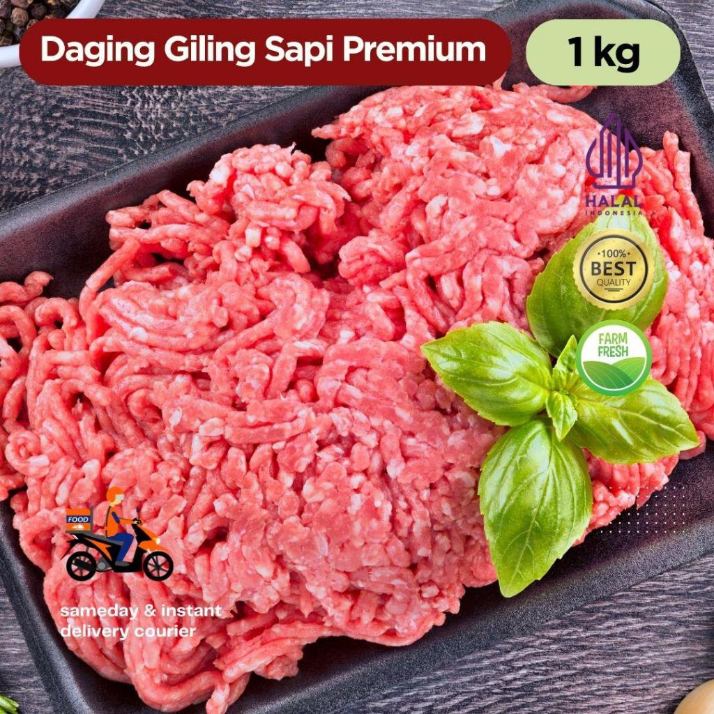 Jual Daging Giling Sapi Premium 1 kg Halal daging cincang , minced beef ...