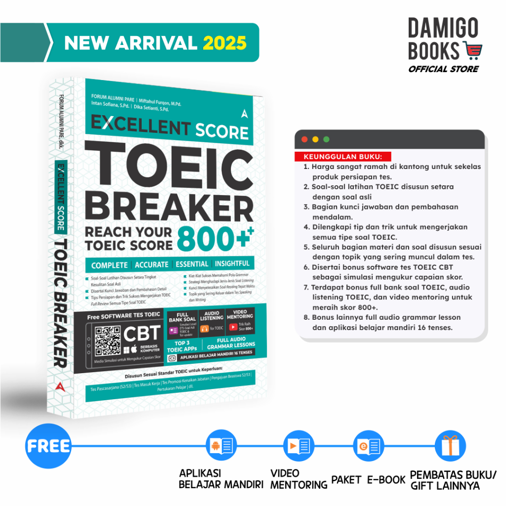 Jual [NEW ARRIVAL] EXCELLENT SCORE TOEIC BREAKER REACH YOUR TOEIC SCORE ...