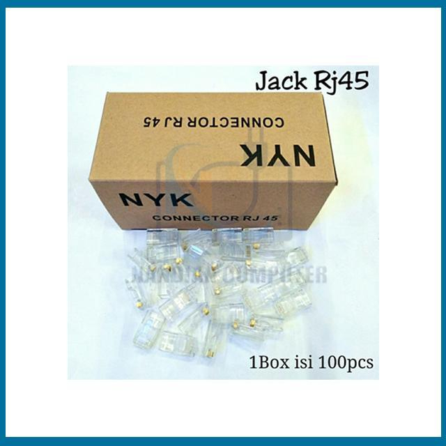 Jual RJ45 / RG45 NYK CAT5 Isi 100 1 BOX Konektor Label Lan | Shopee ...