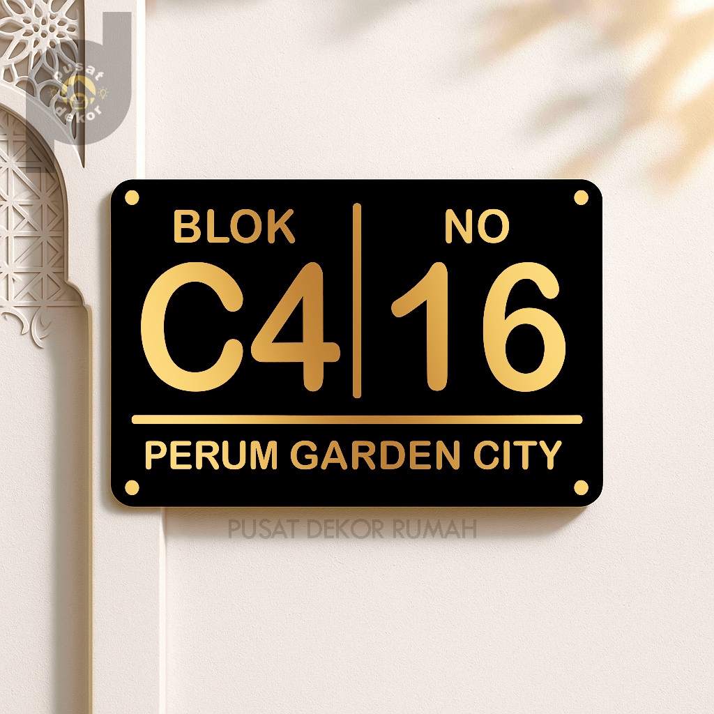 Jual Plat Nomor Rumah - Papan Nomor Rumah | Aksesoris Nomer Rumah ...
