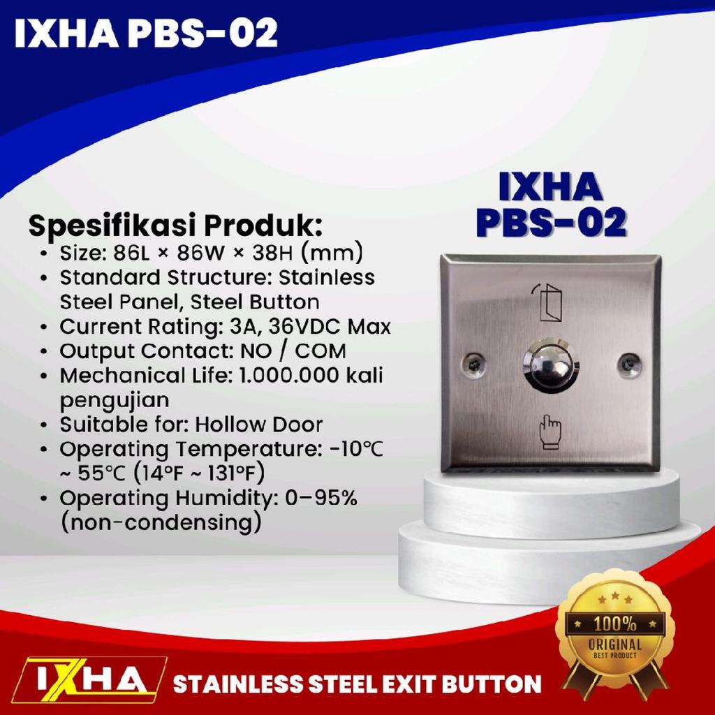 Jual Exit Push Button Stainless Besar Access Door Control Push Bell ...