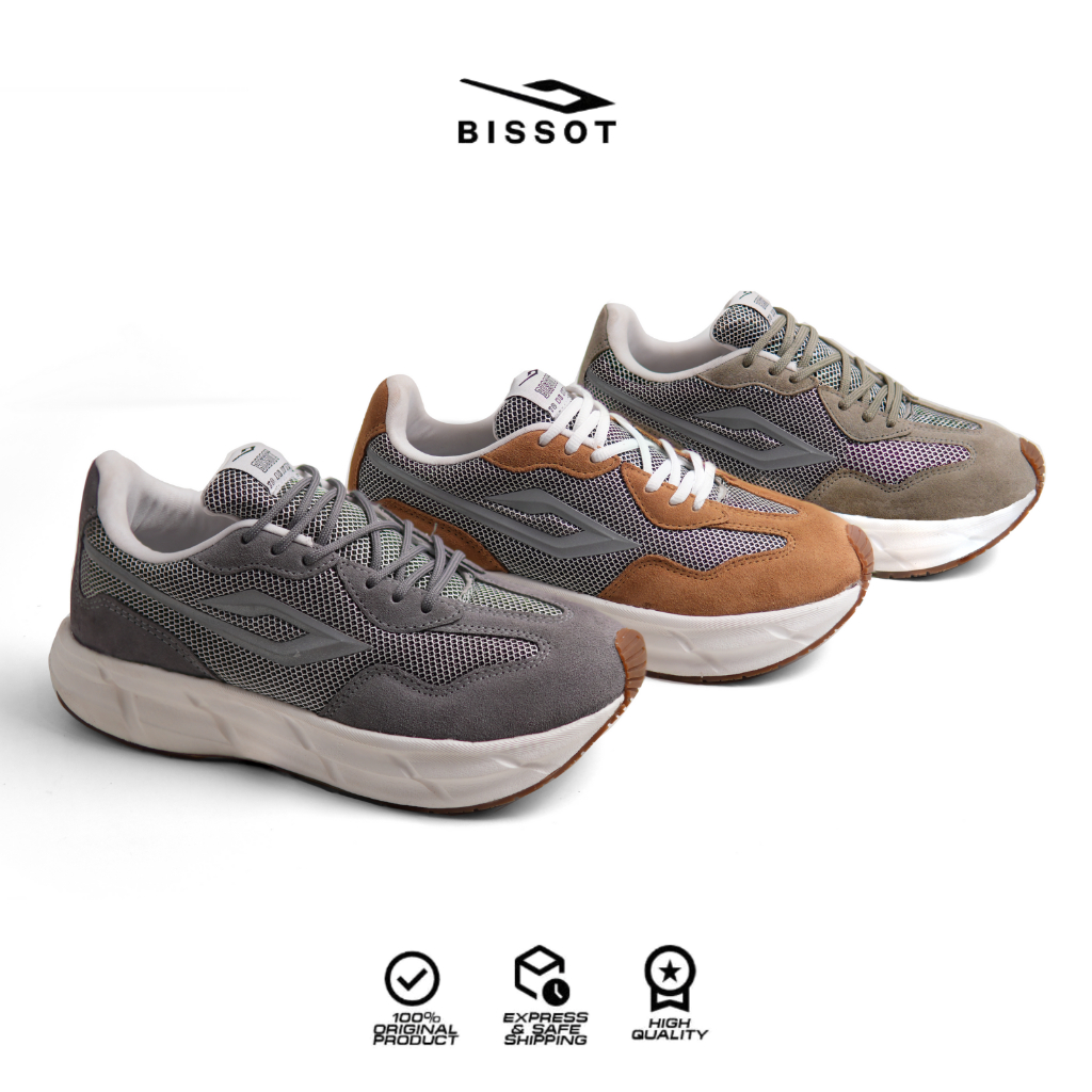 Jual Bissot Mozza Running Sepatu Sneakers Casual Sport Trail Pria ...