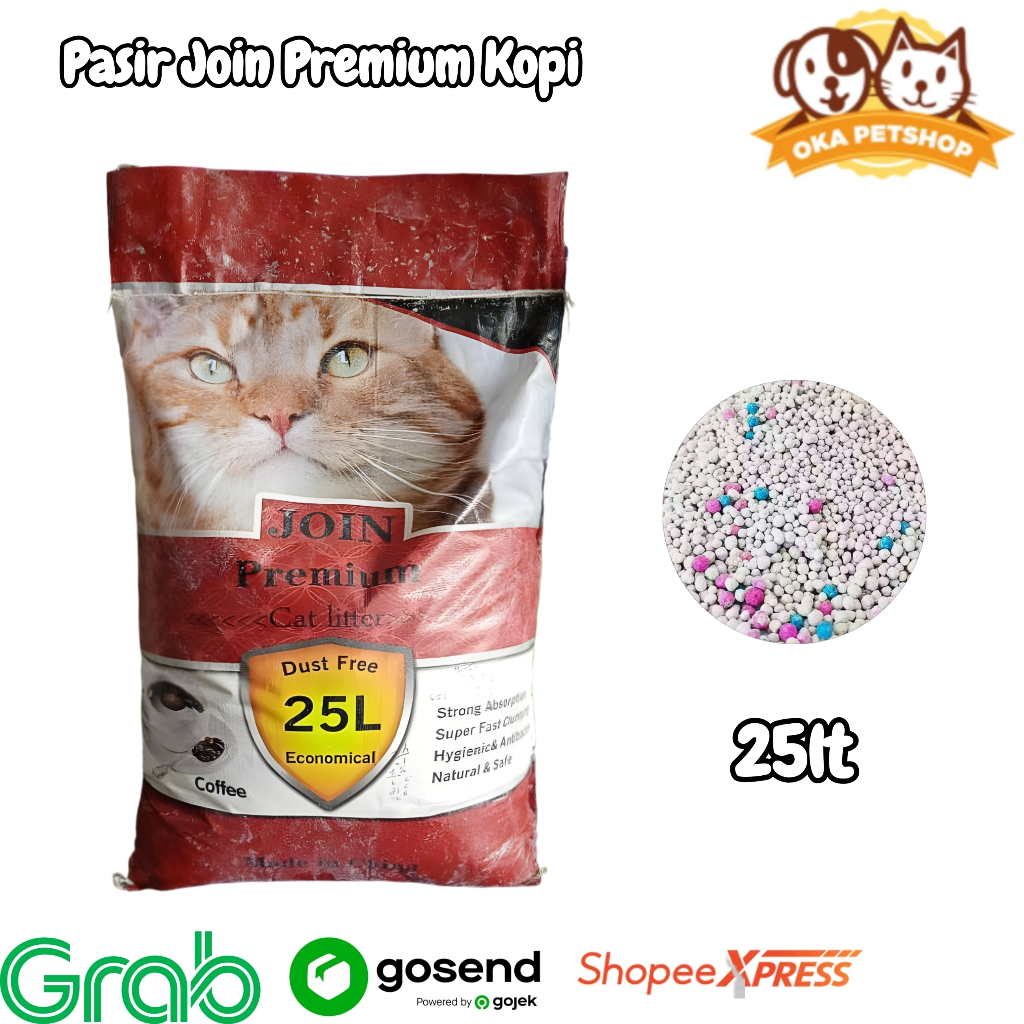 Jual Pasir Join Premium Coffe 25lt - Pasir Kucing Gumpal Wangi | Shopee ...