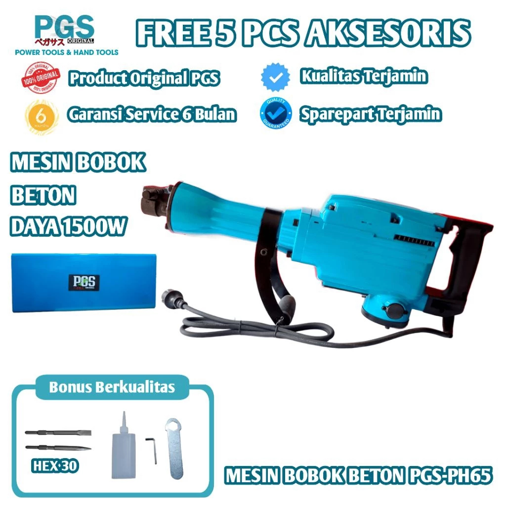 Jual BREAKER HAMMER/ JACK HAMMER PGS-PH65 BERKUALITAS TINGGI | Shopee ...