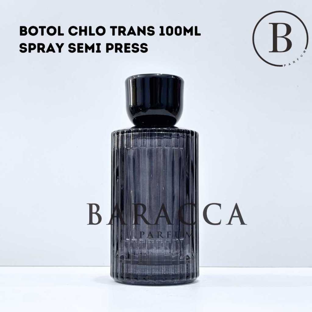 Jual Botol Parfum Chlo 100ML Semi Press Trans Hitam - Botol Parfum Kosong Chlo - Botol Parfum ...