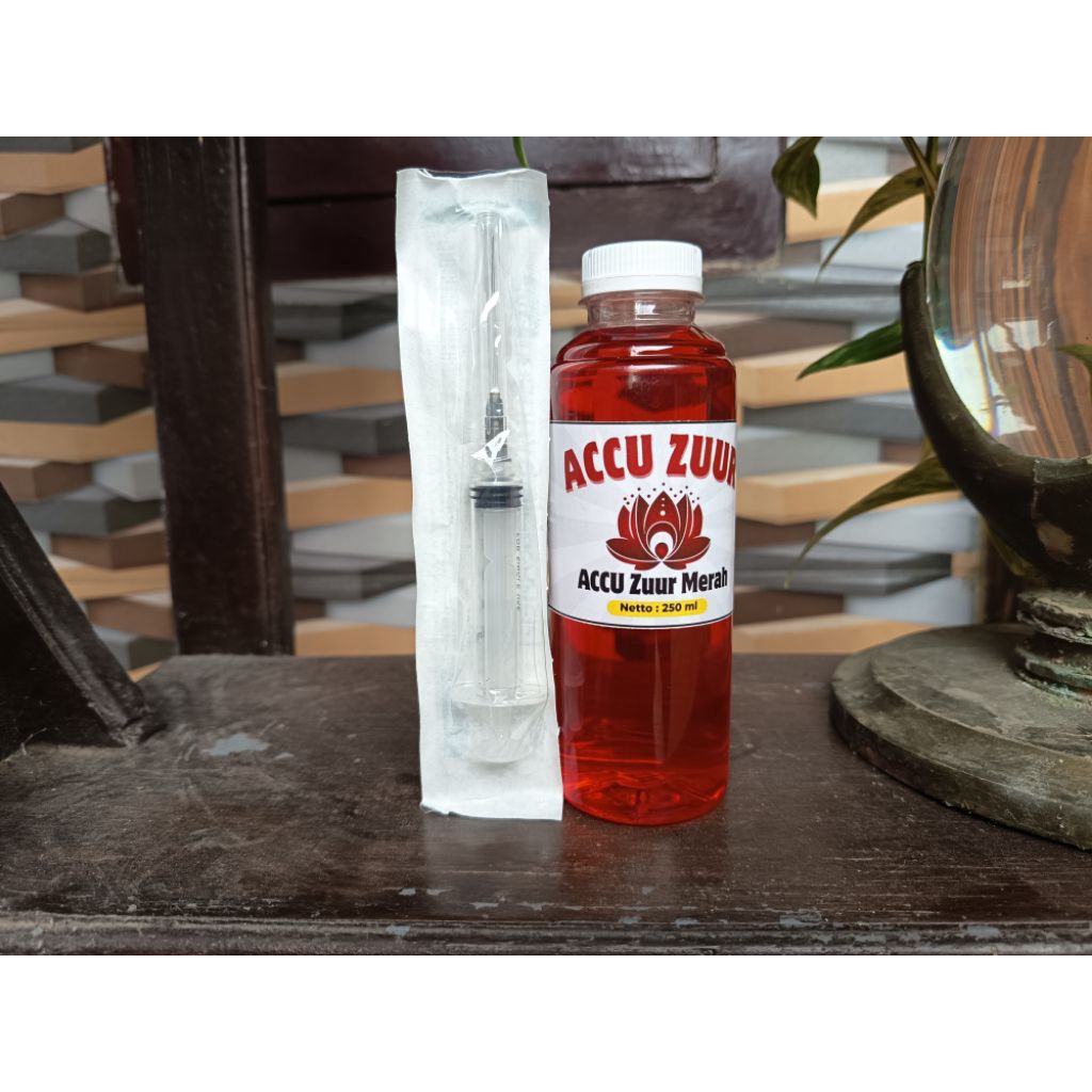 Jual AIR ACCU ZUUR MERAH 250ML PERBAIKAN AKI KERING TEKOR LEMAH DROP ...