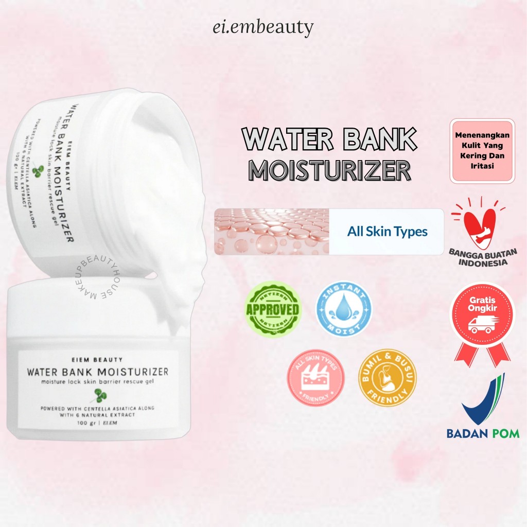Jual EIEM Beauty Water Bank Moisturizer 30g | 100g | Shopee Indonesia