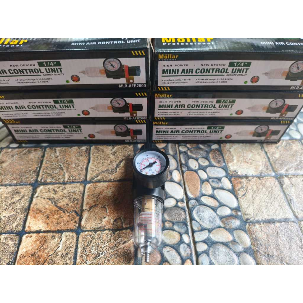Jual Mini Air Control Unit 1/4" Mollar AFR2000 Regulator Air Filter ...