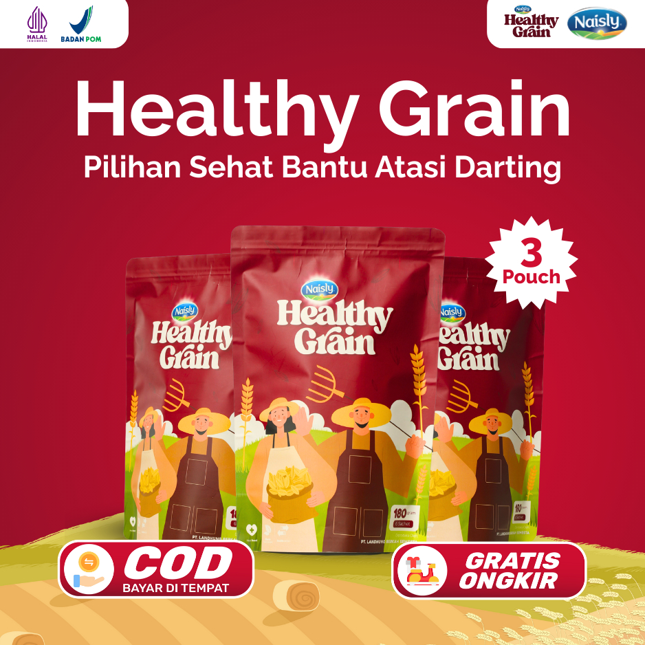 Jual Paket 3 Pouch HealthyGrain Minuman Multigrain Bantu Menurunkan ...