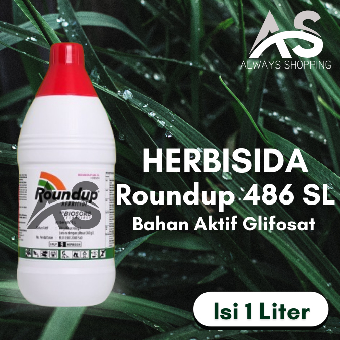 Jual [A1] Roundup 486 SL Herbisida Obat Pembasmi Rumput Liar 1 Liter ...